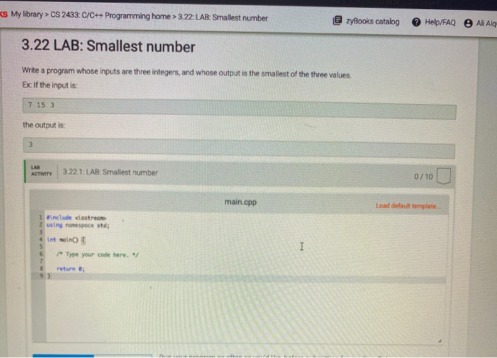 Solved Ks My Library Cs 2433 Cc Programming Home