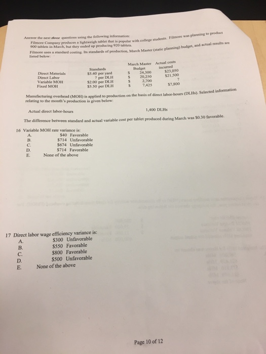 Solved Answer the next the questions using the following | Chegg.com