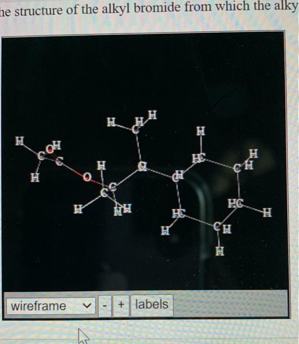 Solved Draw the structure of the alkyl bromide from which | Chegg.com