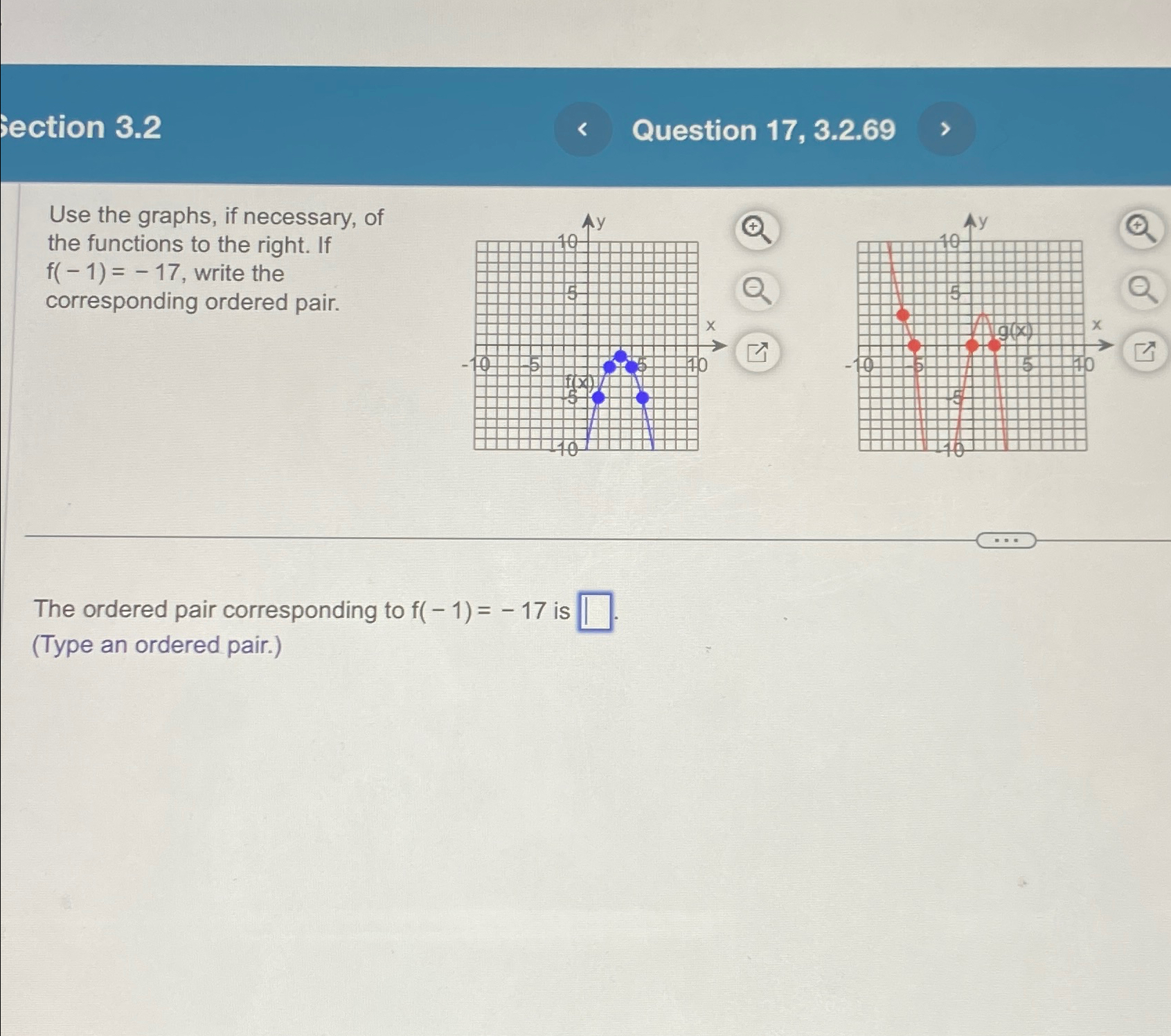 Solved Section 3.2Question 17, 3.2.69Use the graphs, if | Chegg.com