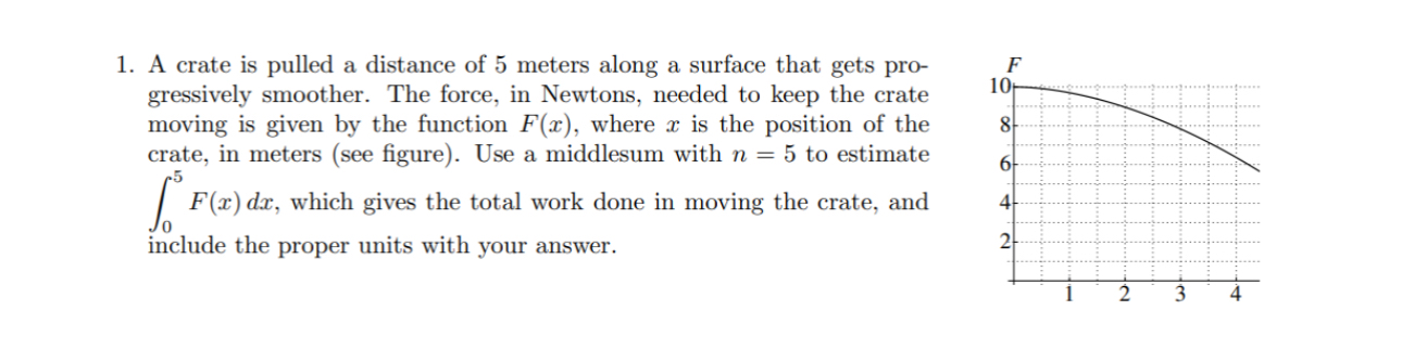 Solved A crate is pulled a distance of 5 ﻿meters along a | Chegg.com