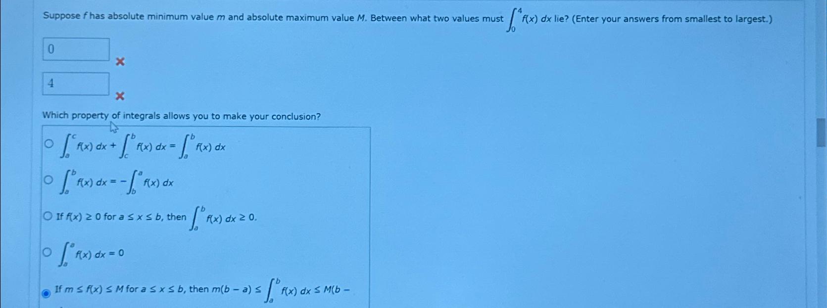 Solved Suppose F ﻿has Absolute Minimum Value M ﻿and Absolute
