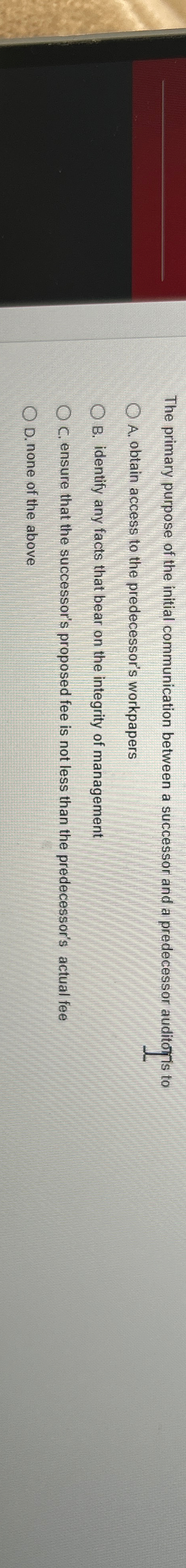 Solved The primary purpose of the initial communication | Chegg.com