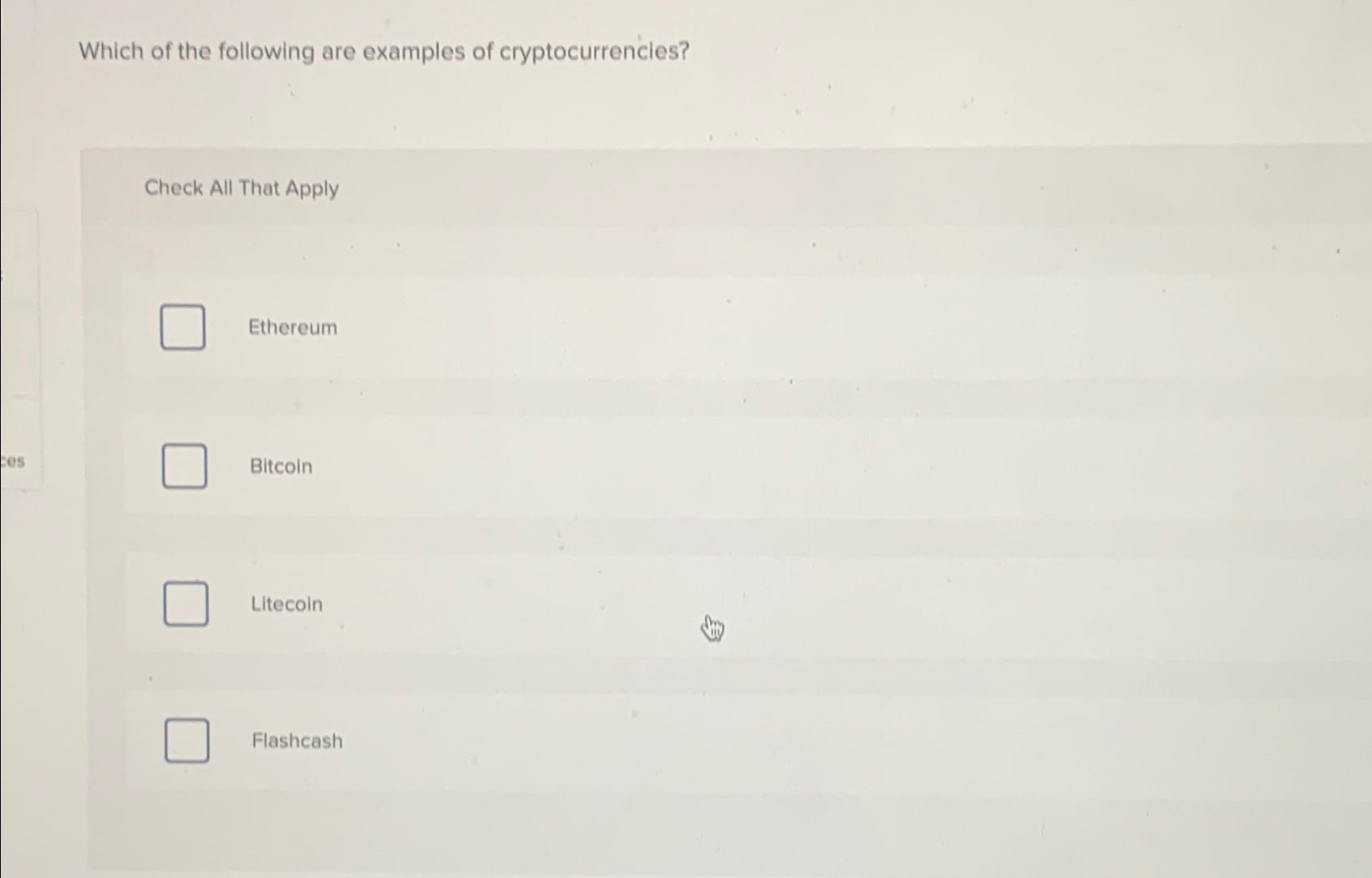 Solved Which of the following are examples of | Chegg.com