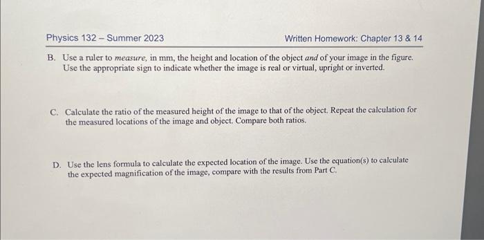 Solved Problem 5: Ray tracing with a diverging lens A 30 cm | Chegg.com