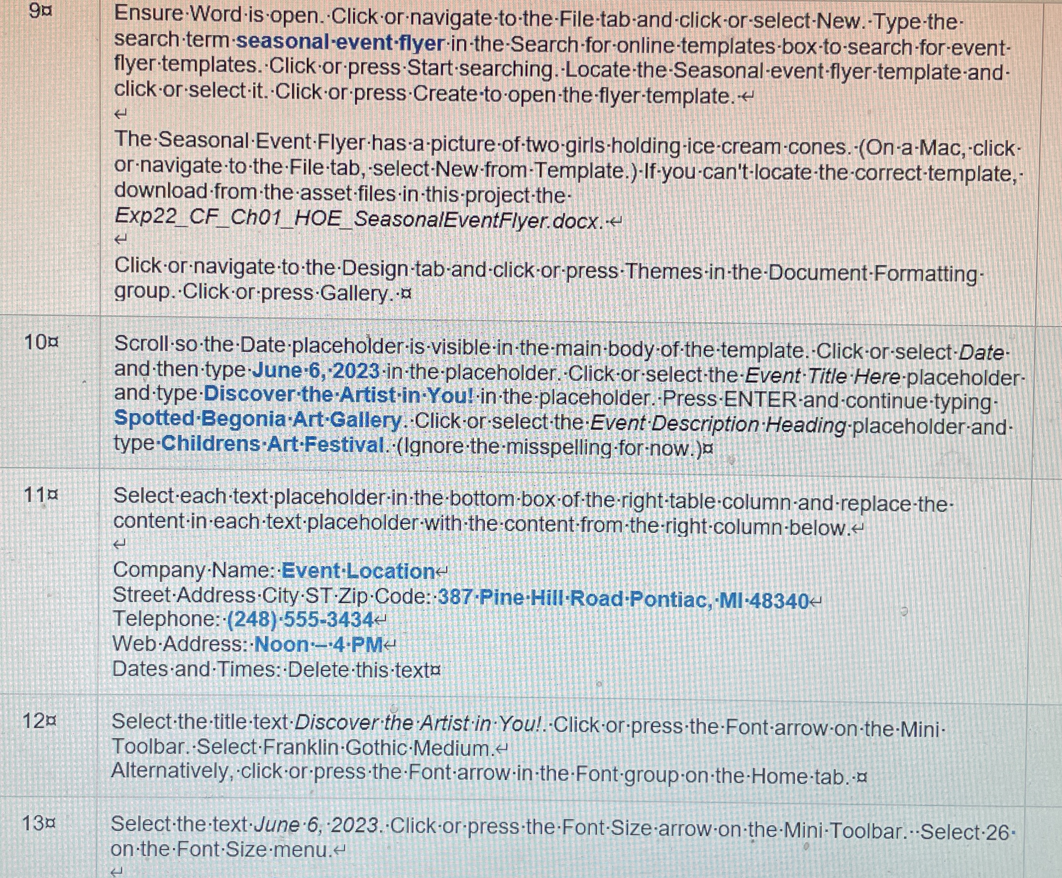 Solved 9a Ensure-Word-is-open. | Chegg.com