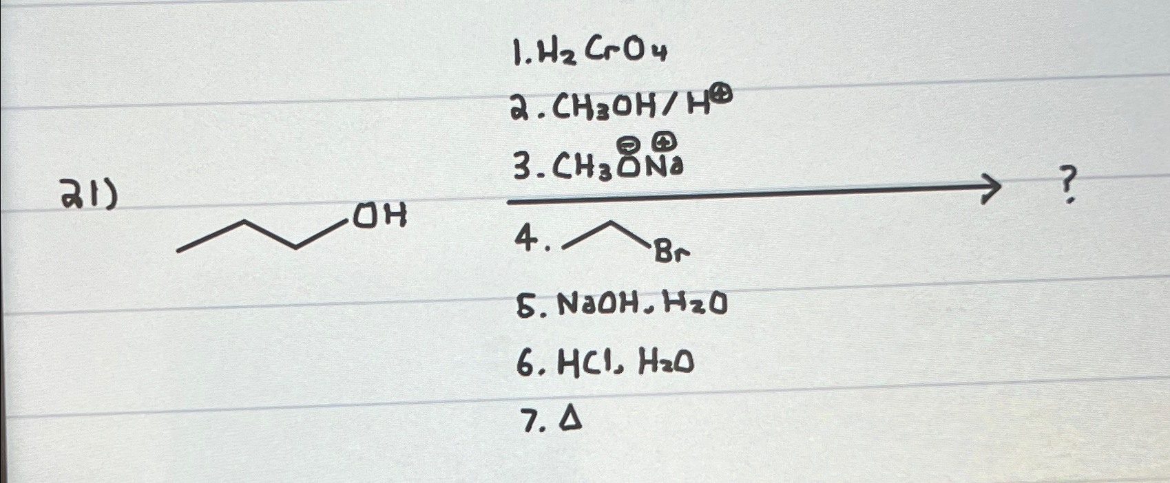 Solved Show a step-by-step synthesis for the following | Chegg.com