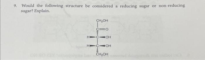 Solved 9 Would The Following Structure Be Considered A