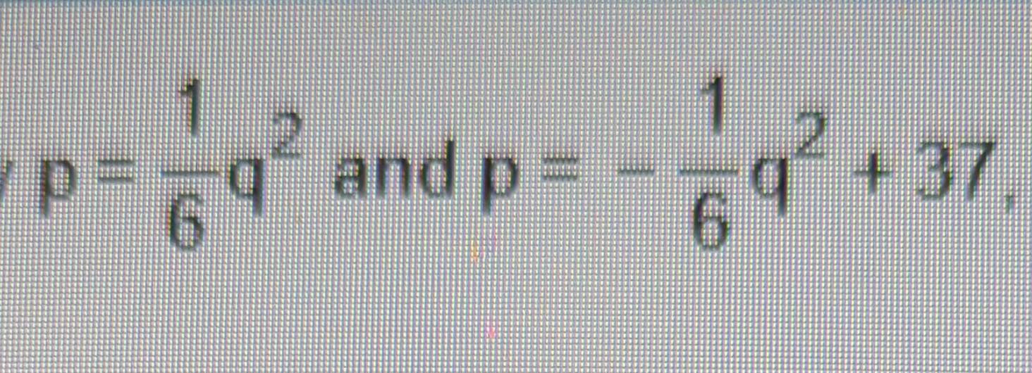 Solved p is price, q is quantity. Find the equilibrium | Chegg.com