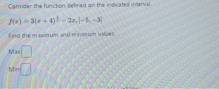 Solved Consider the function defined on the indicated | Chegg.com