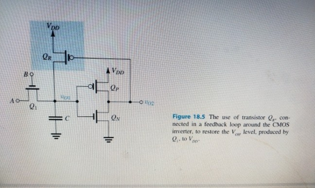 Solved 1 18.8 For the level-restoring circuit of Fig. 18.5, | Chegg.com