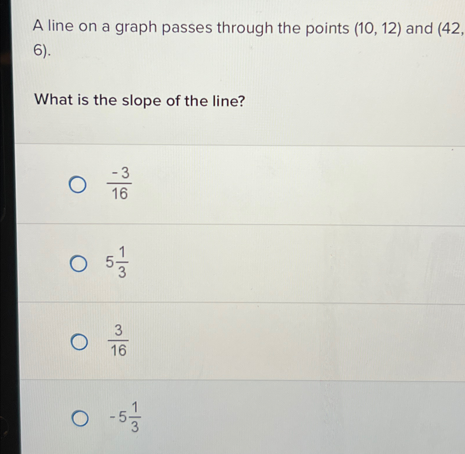 Solved A line on a graph passes through the points (10,12) | Chegg.com