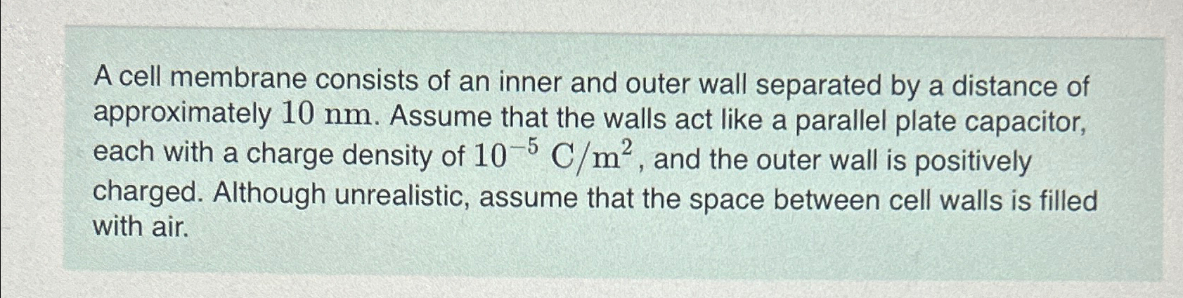 Solved A cell membrane consists of an inner and outer wall | Chegg.com