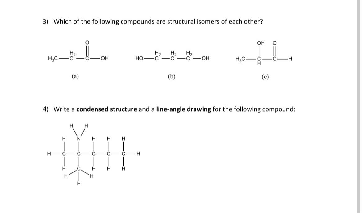Which of the following compounds are structural | Chegg.com