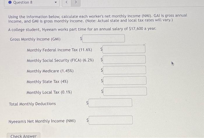 Solved Usine the information below, calculate each worker's | Chegg.com