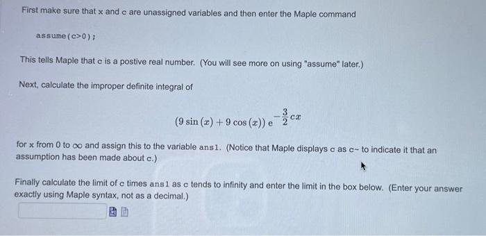 Solved First make sure that x and c are unassigned variables | Chegg.com