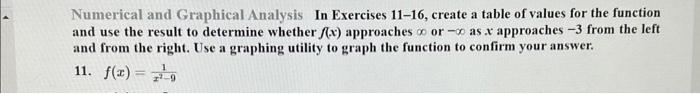Solved Numerical And Graphical Analysis In Exercises 11 16