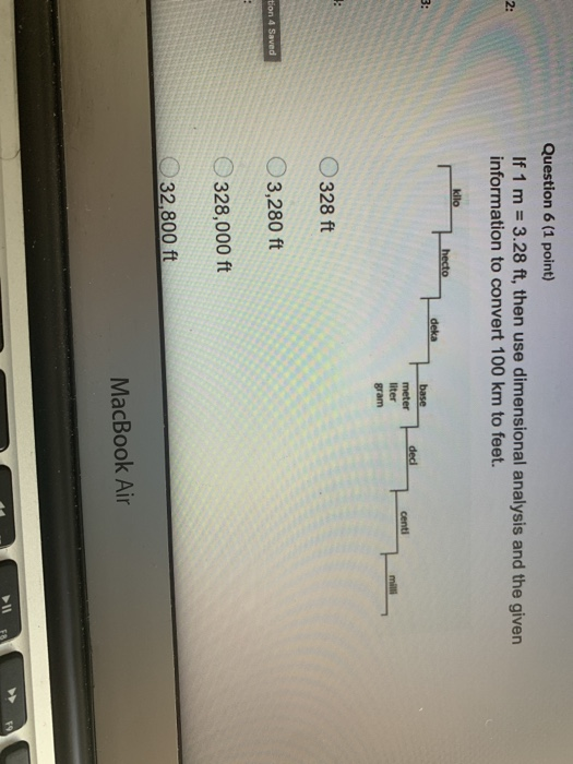 Solved Question 6 1 Point If 1 M 3 28 Ft Then Use Chegg Solved Question 6 1 Point If 1 M 3 28 Ft Then Use Chegg