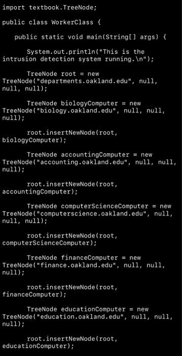 Solved package textbook; public class TreeNode \{ private | Chegg.com