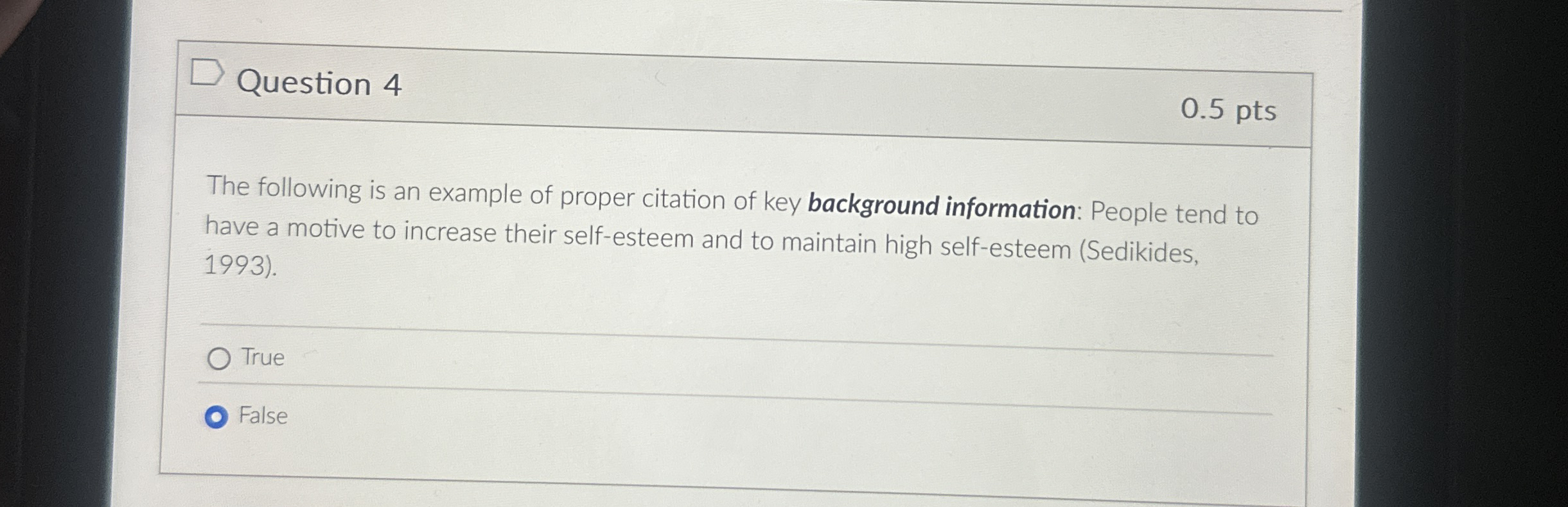 Solved Question 4The following is an example of proper | Chegg.com