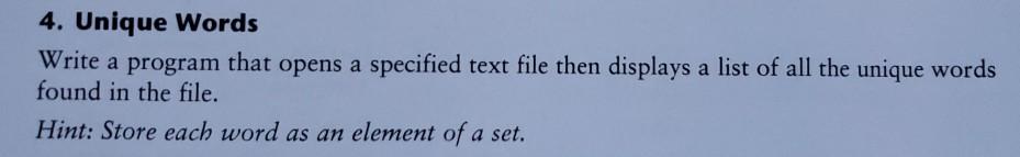 Solved Write a Python program that opens a specified text | Chegg.com