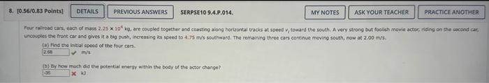 Solved 8. [0.56/0.83 Points] DETAILS PREVIOUS ANSWERS | Chegg.com