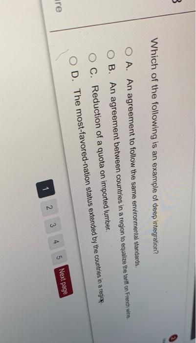 Solved 3 Which of the following is an example of deep | Chegg.com