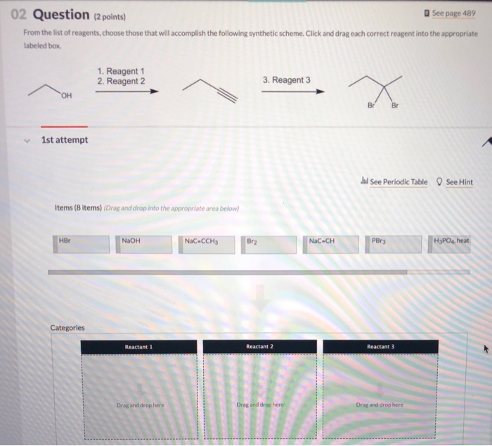 Solved 02 Question (2 points) See page 489 From the list of | Chegg.com