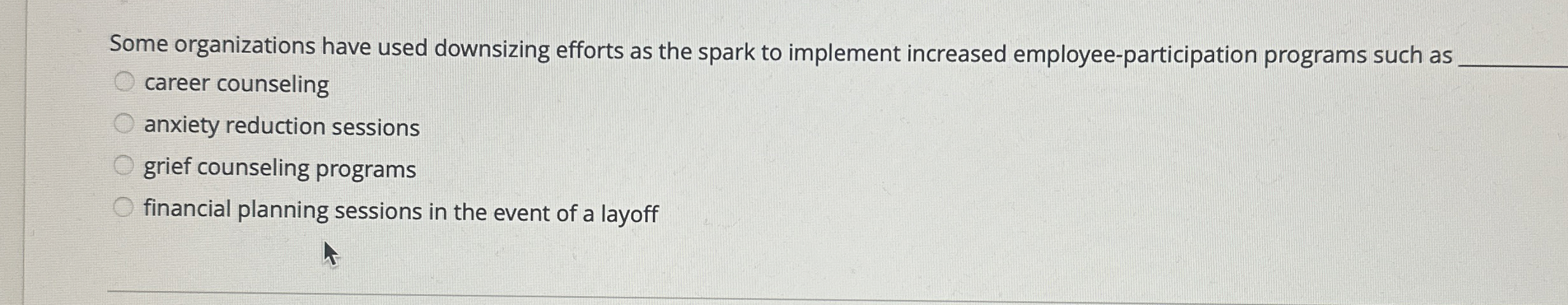 Solved Some organizations have used downsizing efforts as | Chegg.com