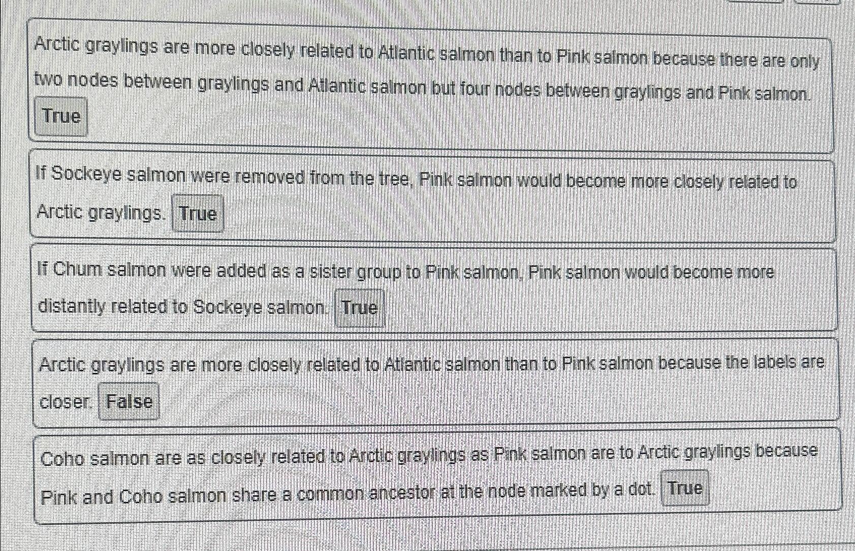 Solved Arctic graylings are more closely related to Atlantic | Chegg.com