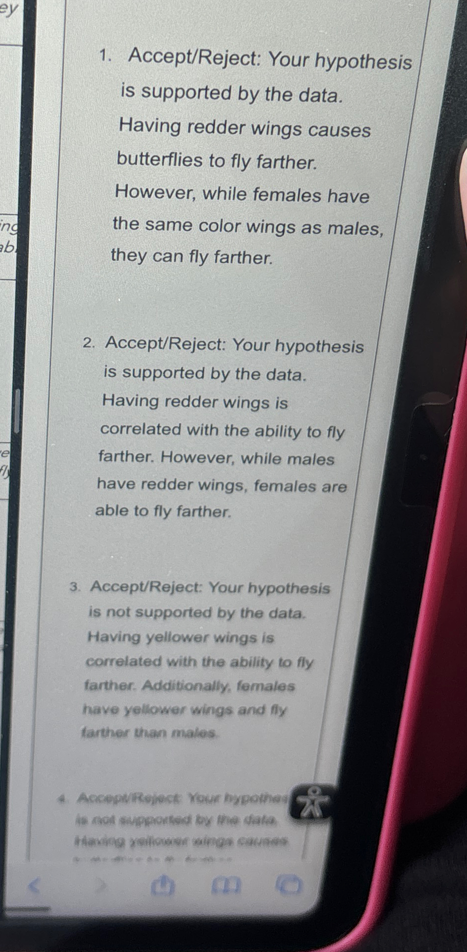 Solved Accept/Reject: Your hypothesis is supported by the | Chegg.com