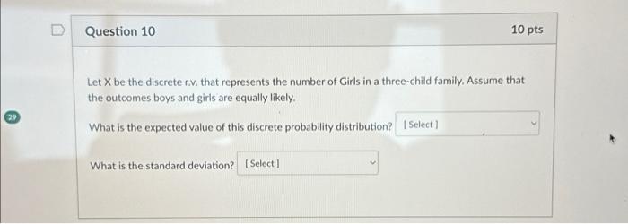 Solved Let X be the discrete r.v. that represents the number | Chegg.com
