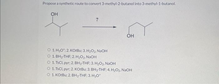 Solved Propose a synthetic route to convert | Chegg.com