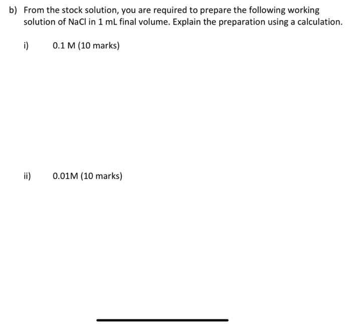 Solved You are given sodium chloride ( NaCl ) powder | Chegg.com