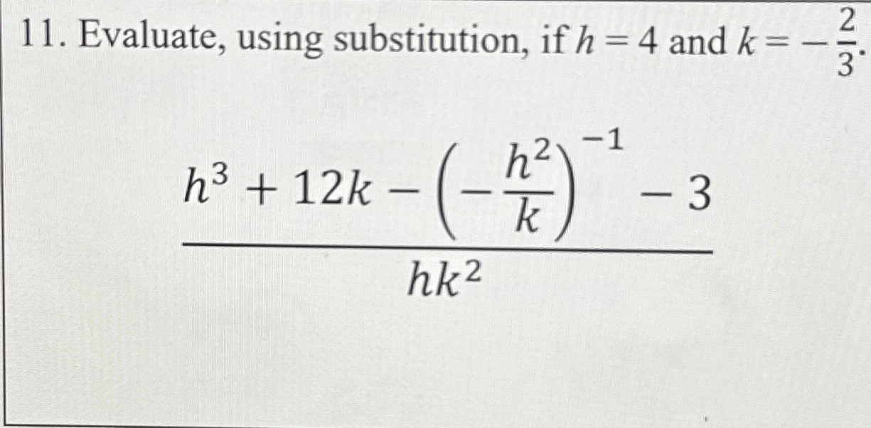 Solved Evaluate, using substitution, if h=4 ﻿and | Chegg.com