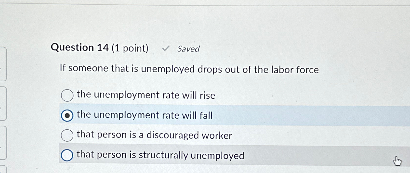 Solved Question 14 (1 ﻿point) ﻿SavedIf someone that is | Chegg.com