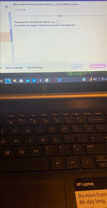 Solved 1,47,12 View an example Get incte belp : HP Laptop Do | Chegg.com