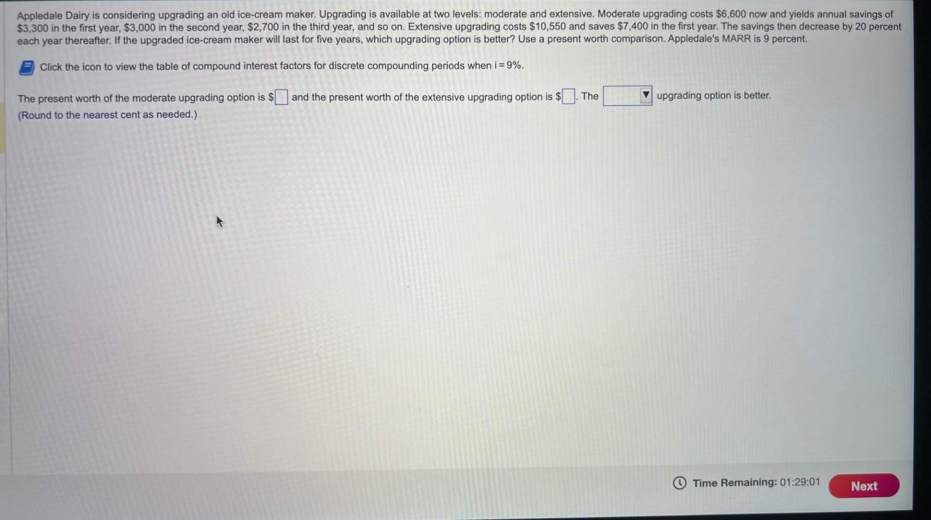 Solved Click the icon to view the table of compound interest | Chegg.com
