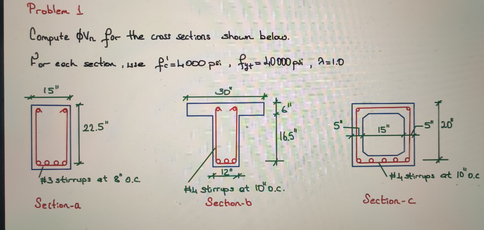 [Solved]: Problem 1 Compute phi V_(n) for the cross section