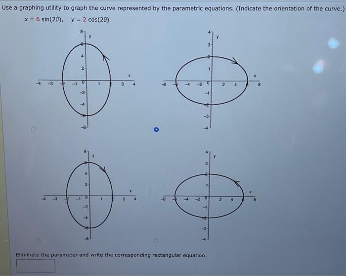 Solved Use a graphing utility to graph the curve represented | Chegg.com