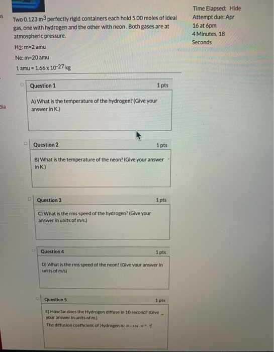 Solved TWO 0.123 m3 perfectly rigid containers each hold | Chegg.com