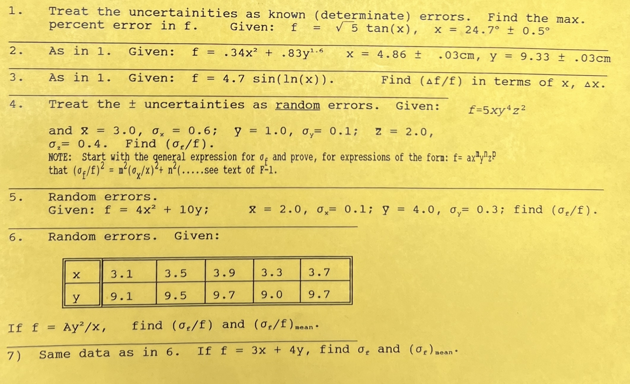Solved Treat the uncertainities as known (determinate) | Chegg.com