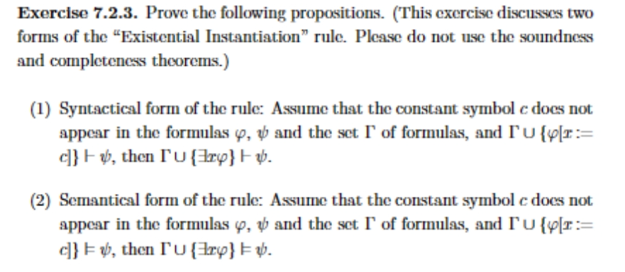 Solved Exercise 7.2.3. ﻿Prove the following propositions. | Chegg.com