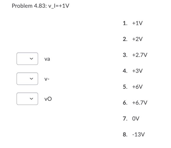 Solved 4.83 The op amp in the precision rectifier circuit of | Chegg.com