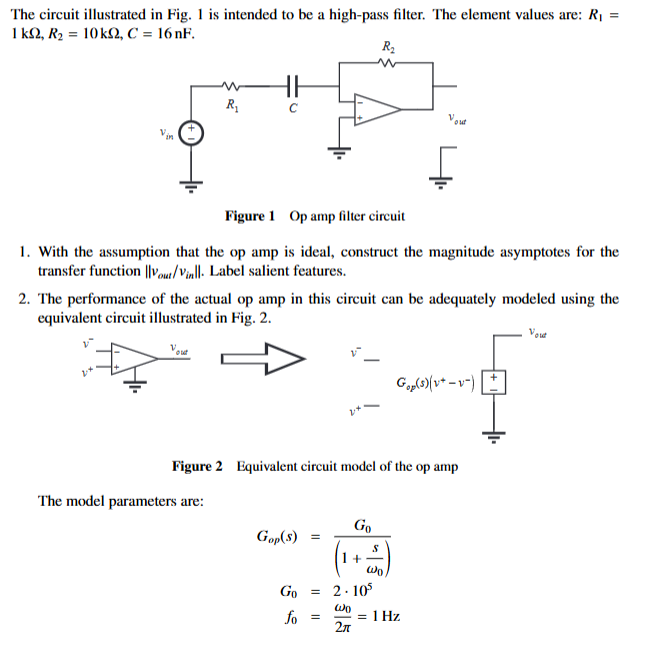 The circuit illustrated in ﻿Fig. 1 is ﻿intended to be | Chegg.com