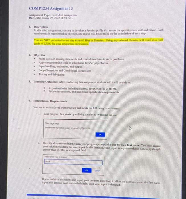 Solved 1. Description In this thind assignment, you are to | Chegg.com