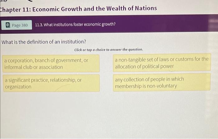 Solved Chapter 11: Economic Growth and the Wealth of Nations | Chegg.com