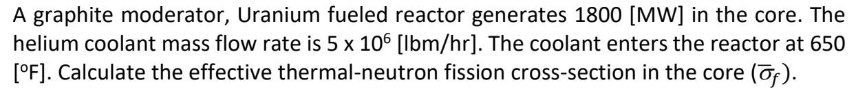 A graphite moderator, Uranium fueled reactor | Chegg.com