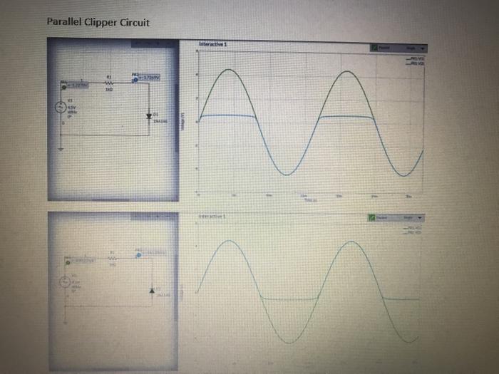 Solved Series Clipper Circuit Interactive 1 3. Parallel | Chegg.com