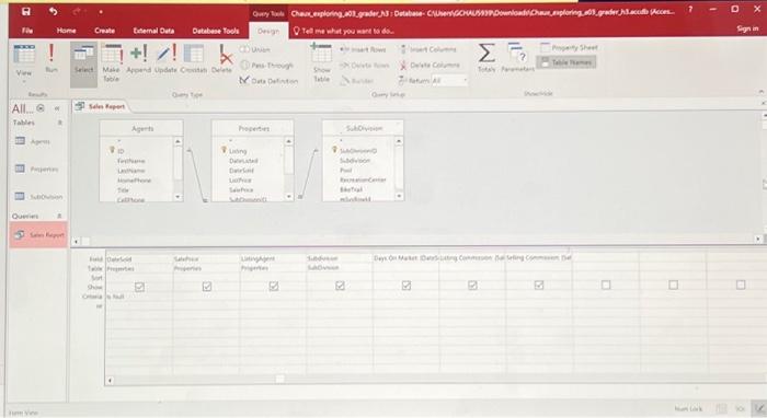 Step Instructions Points Possible 1 Start Access, | Chegg.com
